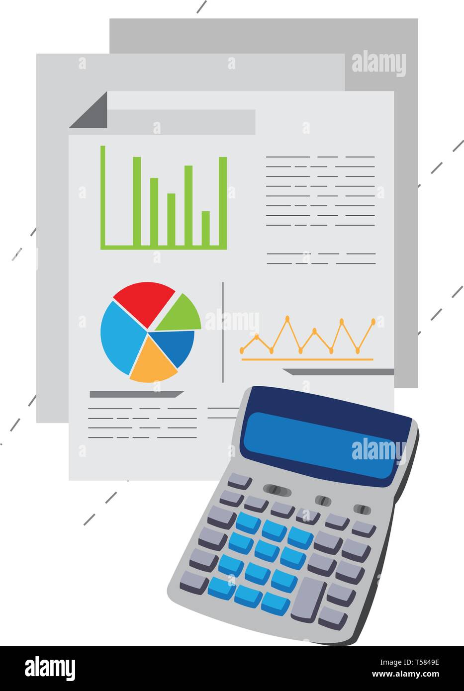 Calculator chart Stock Vector Images - Alamy