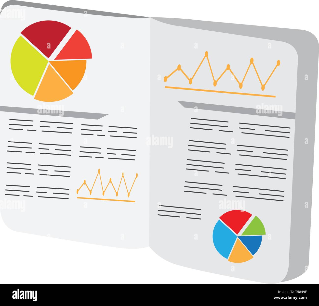 Book of business reports Stock Vector Image & Art - Alamy