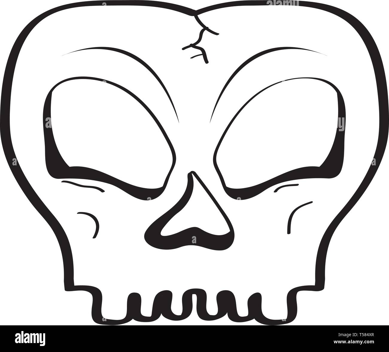 Head skull cartoon image Stock Vector Image & Art - Alamy