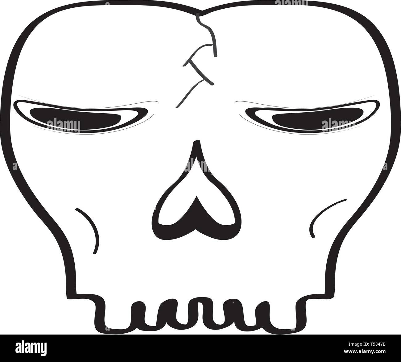 Head skull cartoon image Stock Vector Image & Art - Alamy