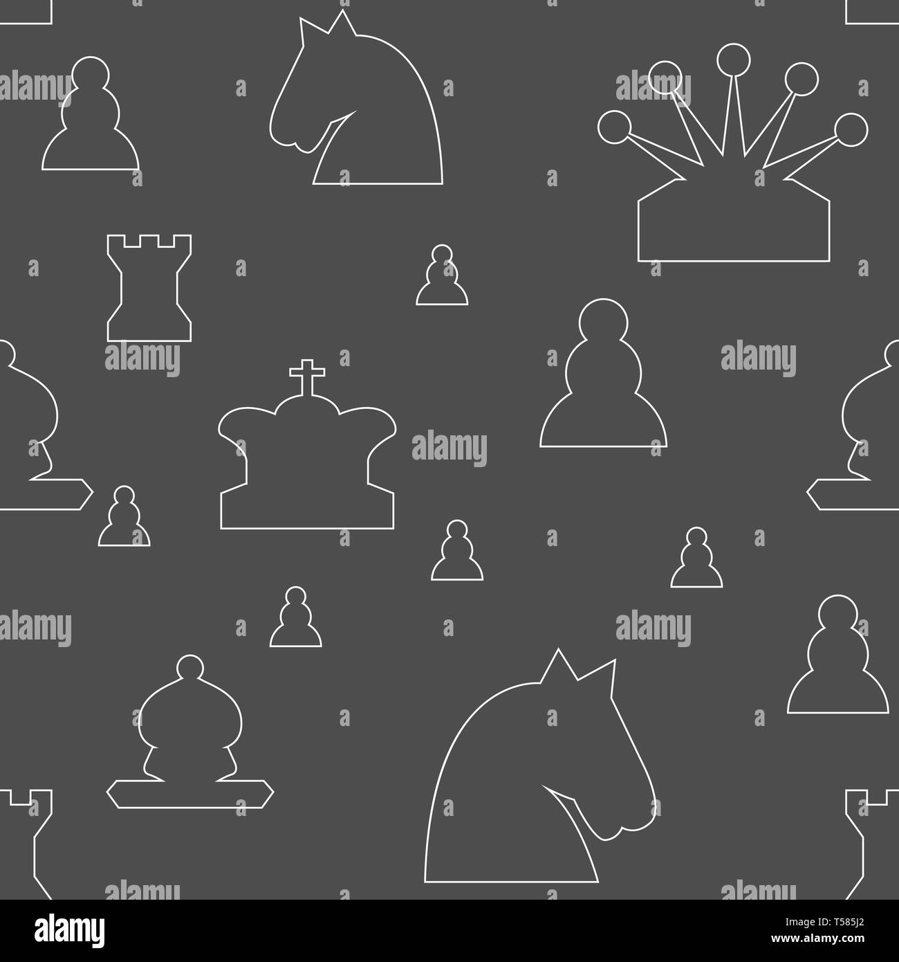 Knight pattern Black and White Stock Photos & Images - Alamy