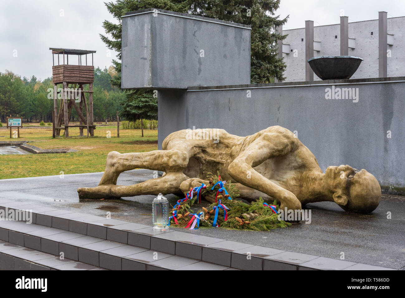 Stalag VIIIC Victims Memorial, former German POW camp at Zagan, Poland ...