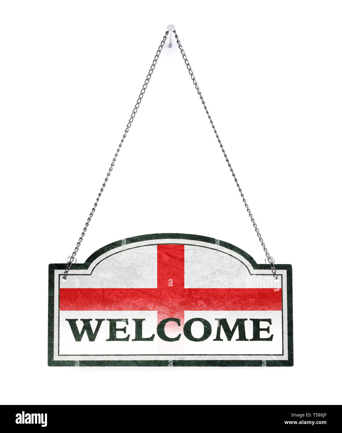 Welcome england sign old Cut Out Stock Images & Pictures - Alamy