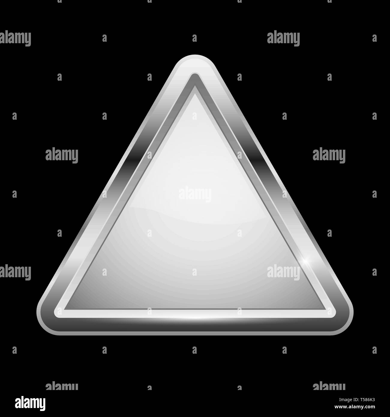 Triangle frame on black Stock Vector Images - Alamy