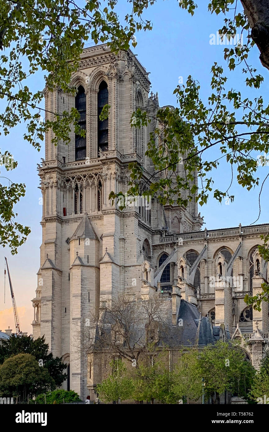 Notre-Dame de Pairs, Images after the fire Stock Photo - Alamy