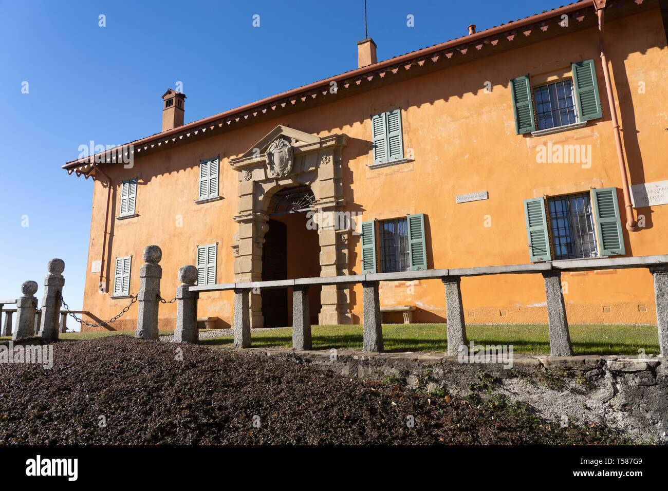 Montevecchia, Lecco, Brianza, Lombardy, Italy: old buildings of the ...