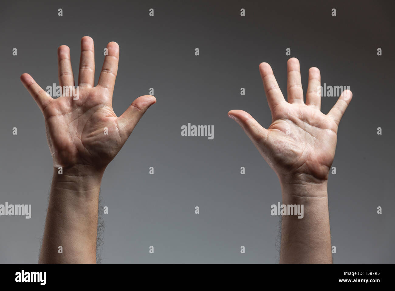 Two hands support help hi-res stock photography and images - Alamy