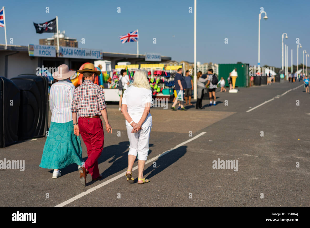 Woman seaside middle aged promenade hi-res stock photography and images ...