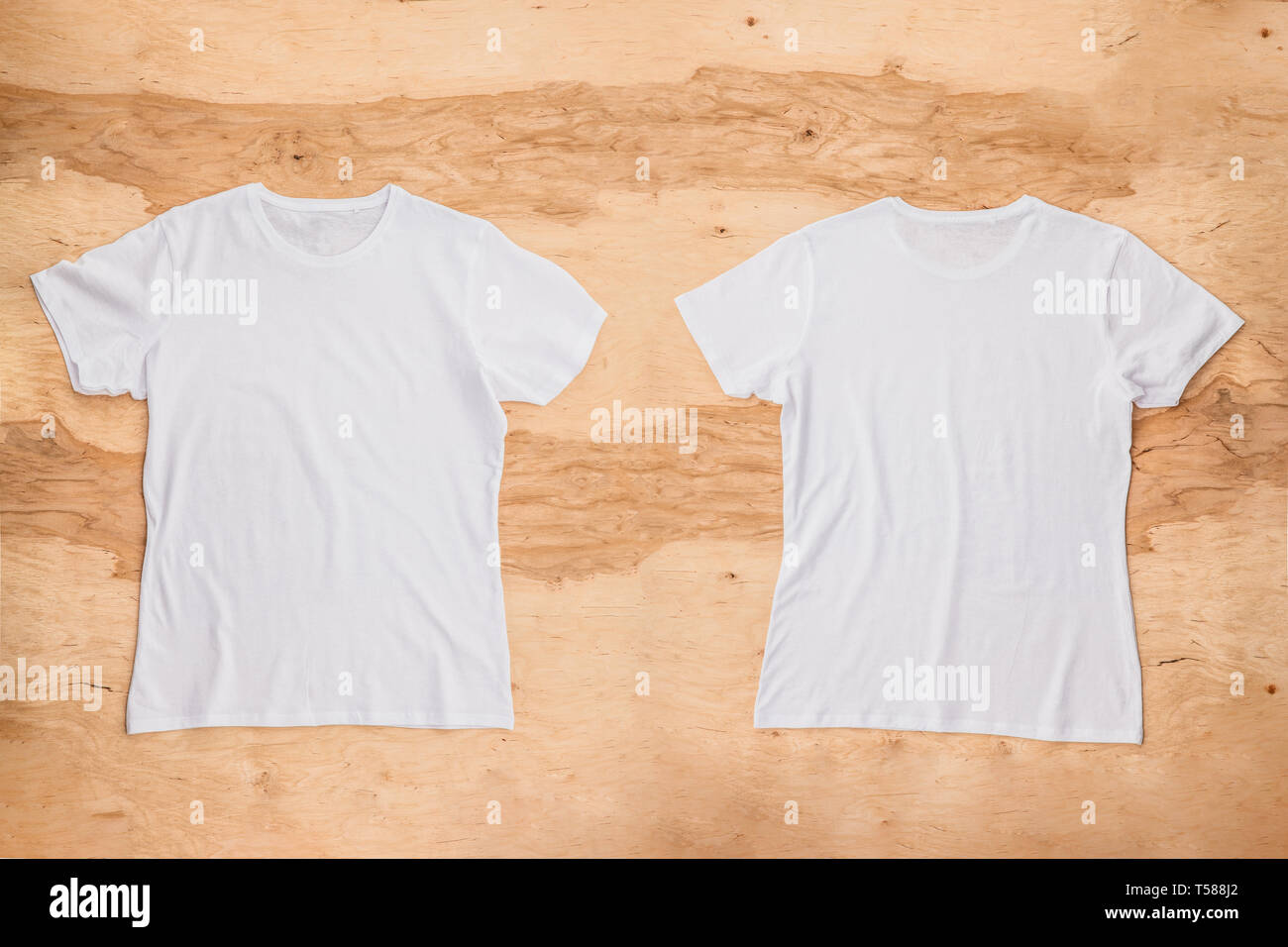 White T Shirt Front And Back
