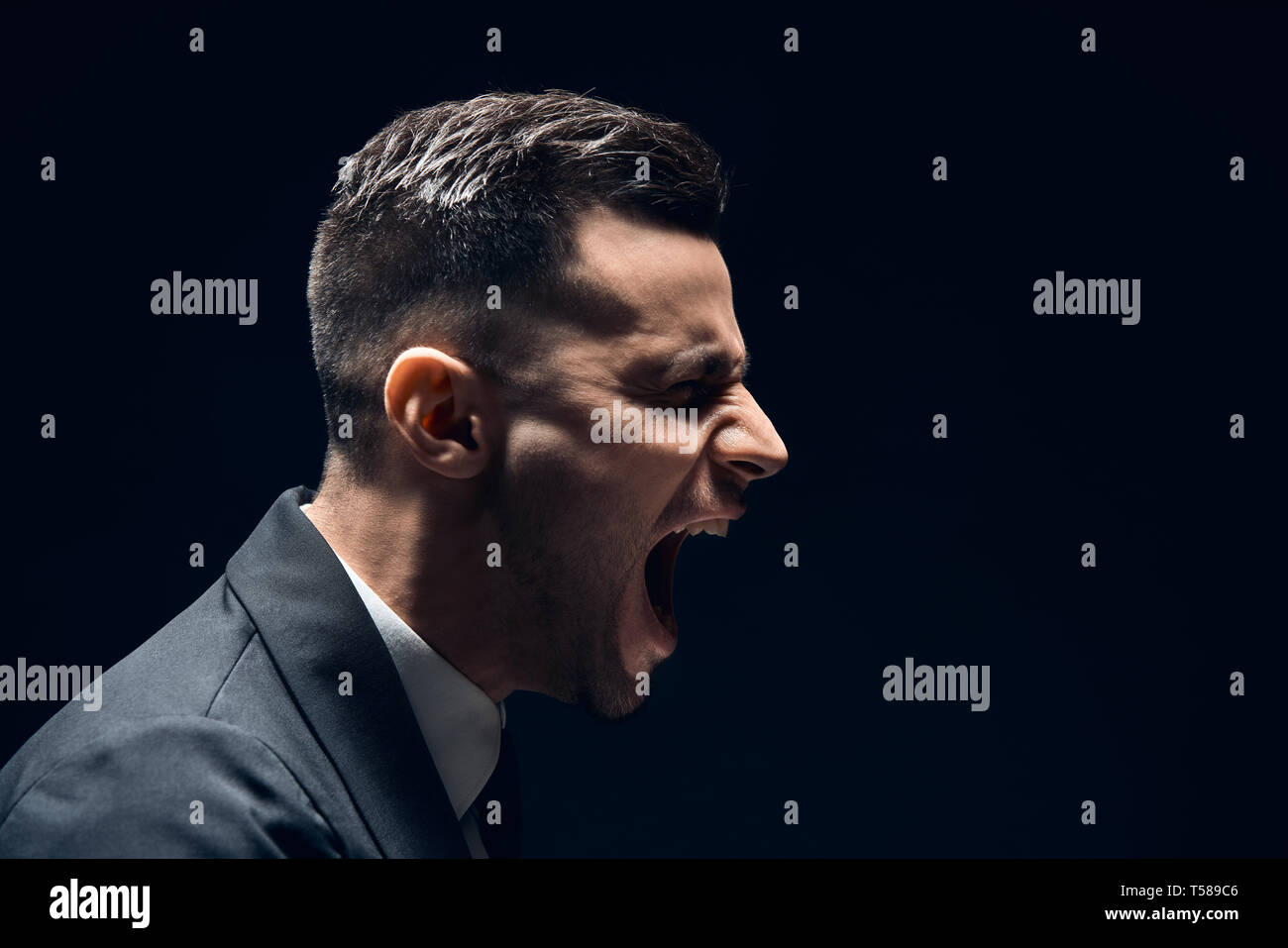 Angry crying man hi-res stock photography and images - Alamy