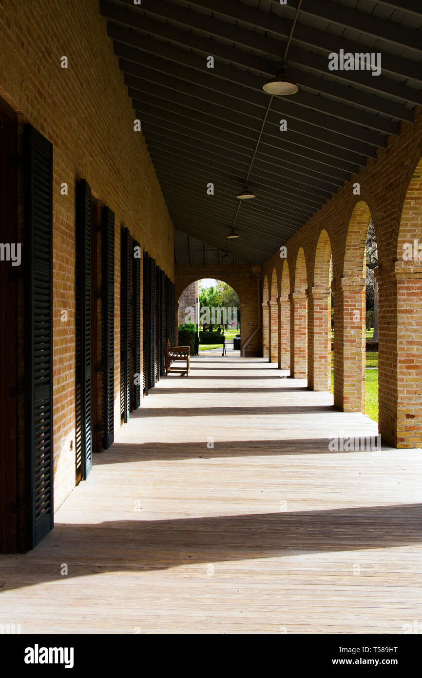 Corridor on the College Campus in Brownsville, Texas Stock Photo - Alamy
