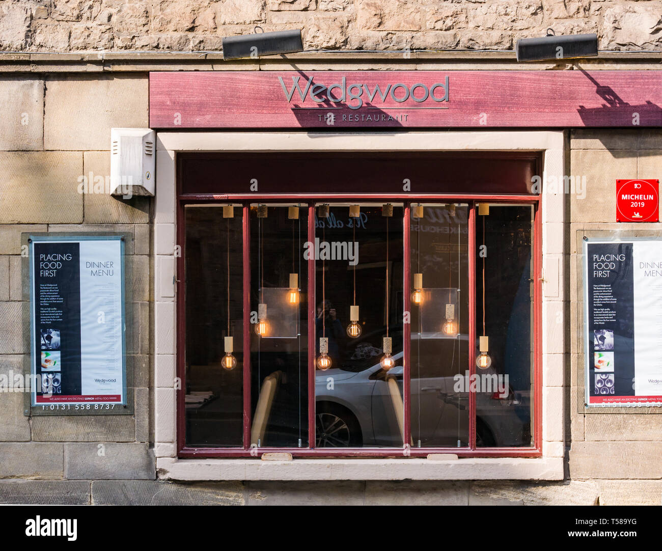 Front of Wedgwood fine dining restaurant, Royal Mile, Edinburgh ...