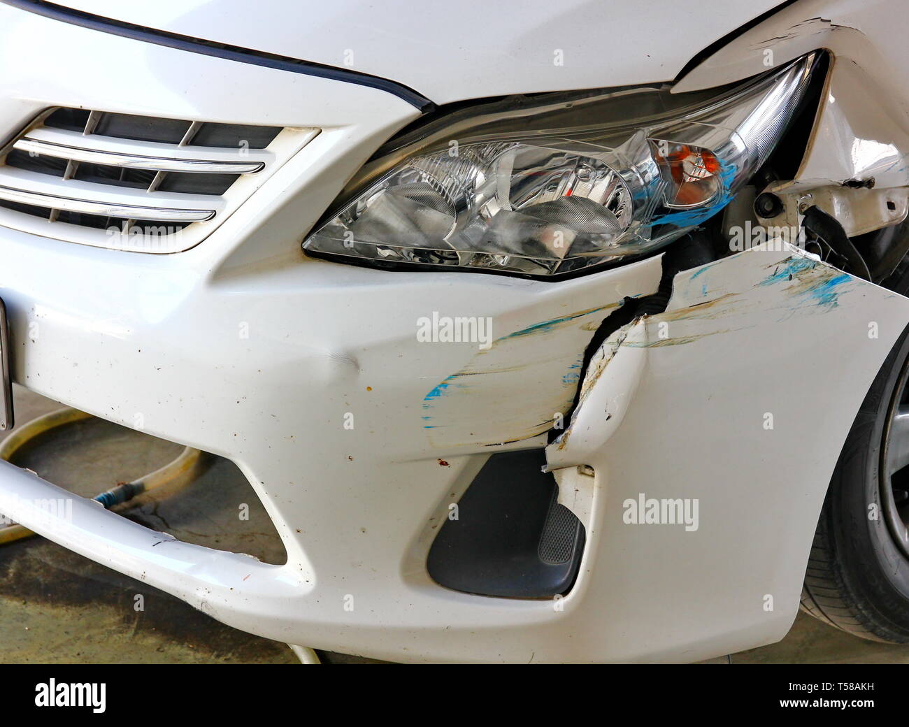 people who drive by careless, you must an acident on road Stock Photo ...