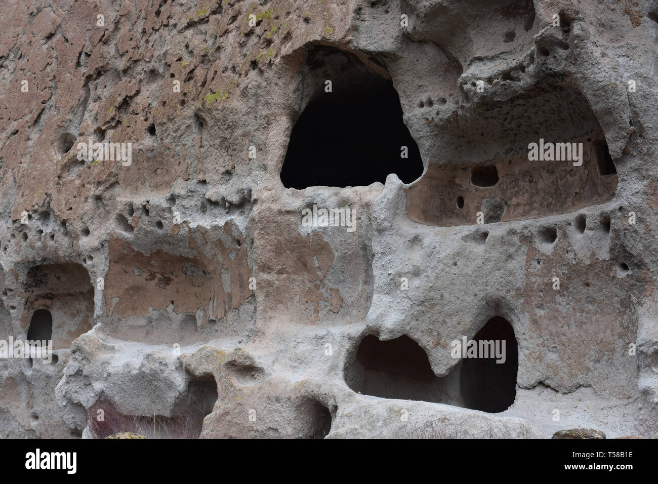 Amazing sandstone cliff dwellings carved out of the rock Stock Photo ...