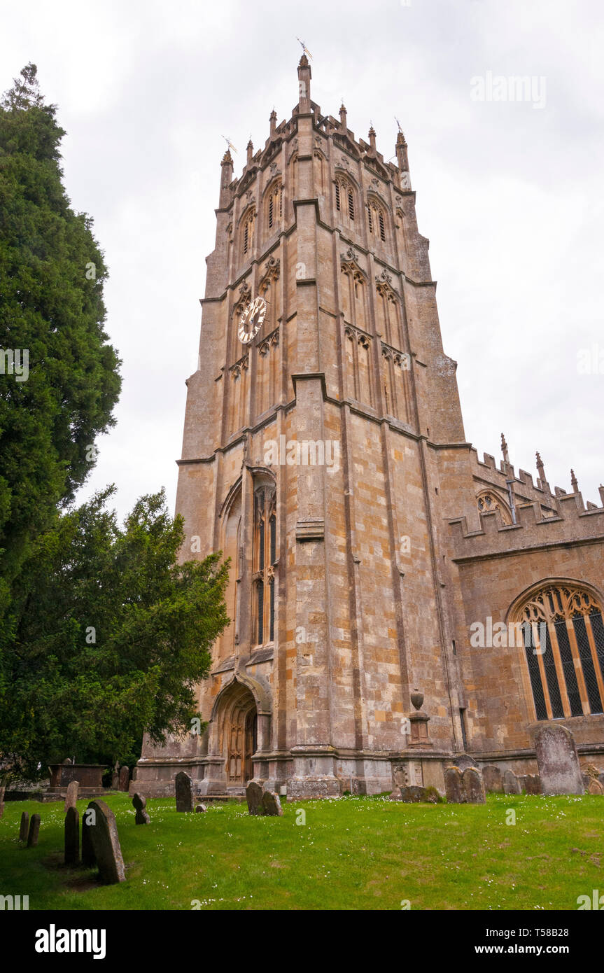 Tower of St James Church, Chipping Campden, England Stock Photo - Alamy