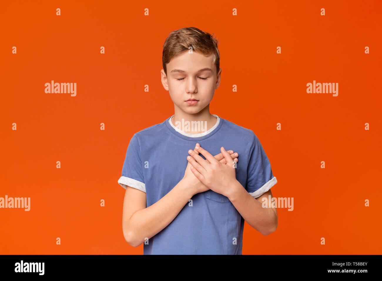 Sensitive boy hi-res stock photography and images - Alamy