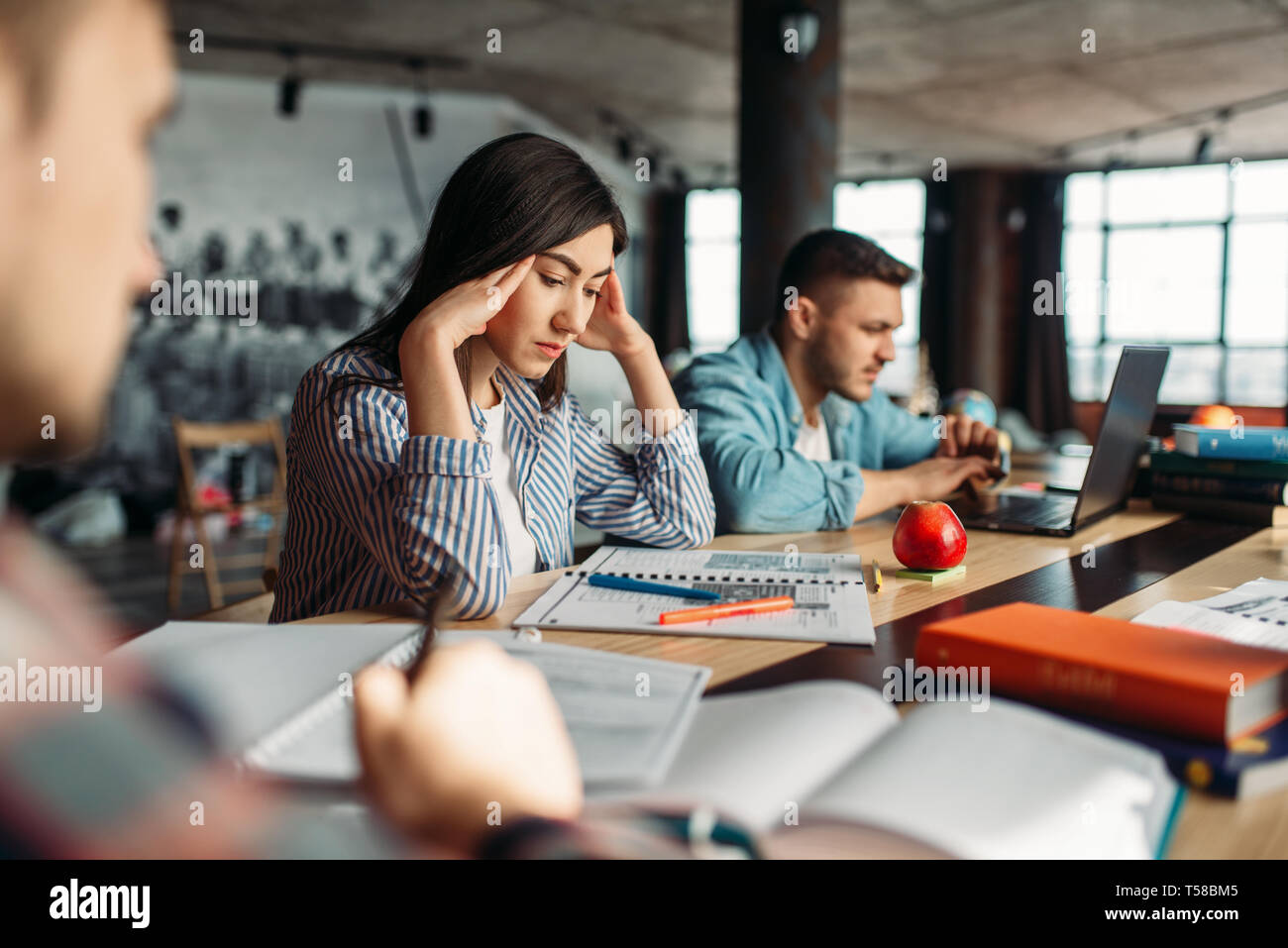 University students prepares a joint project Stock Photo - Alamy