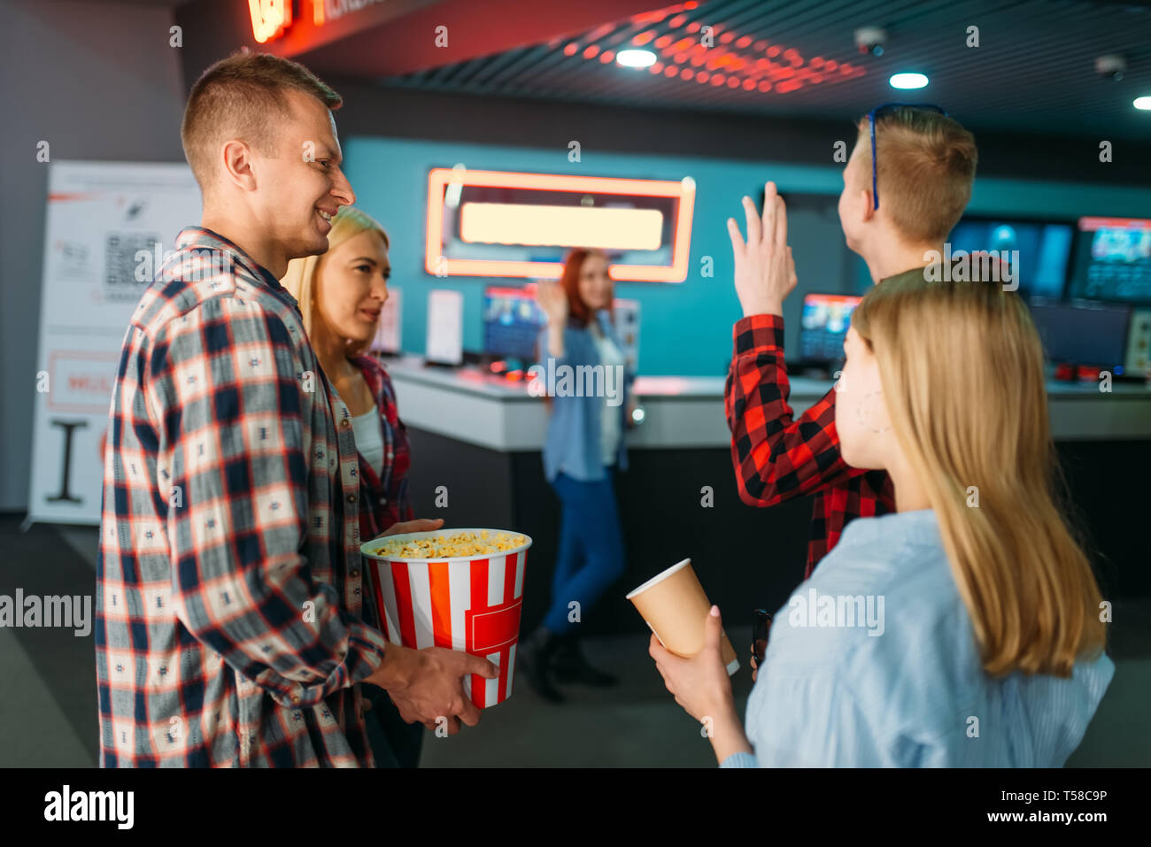 People buying movie tickets box hi-res stock photography and images - Alamy