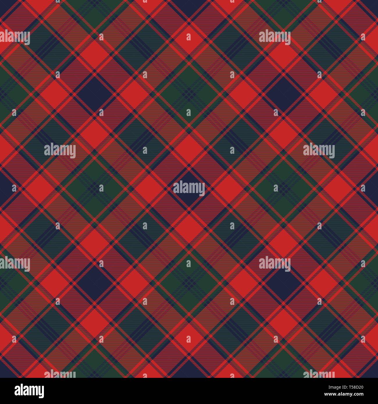 Tartan Fabric Texture Seamless Pattern Vector Illustration Stock