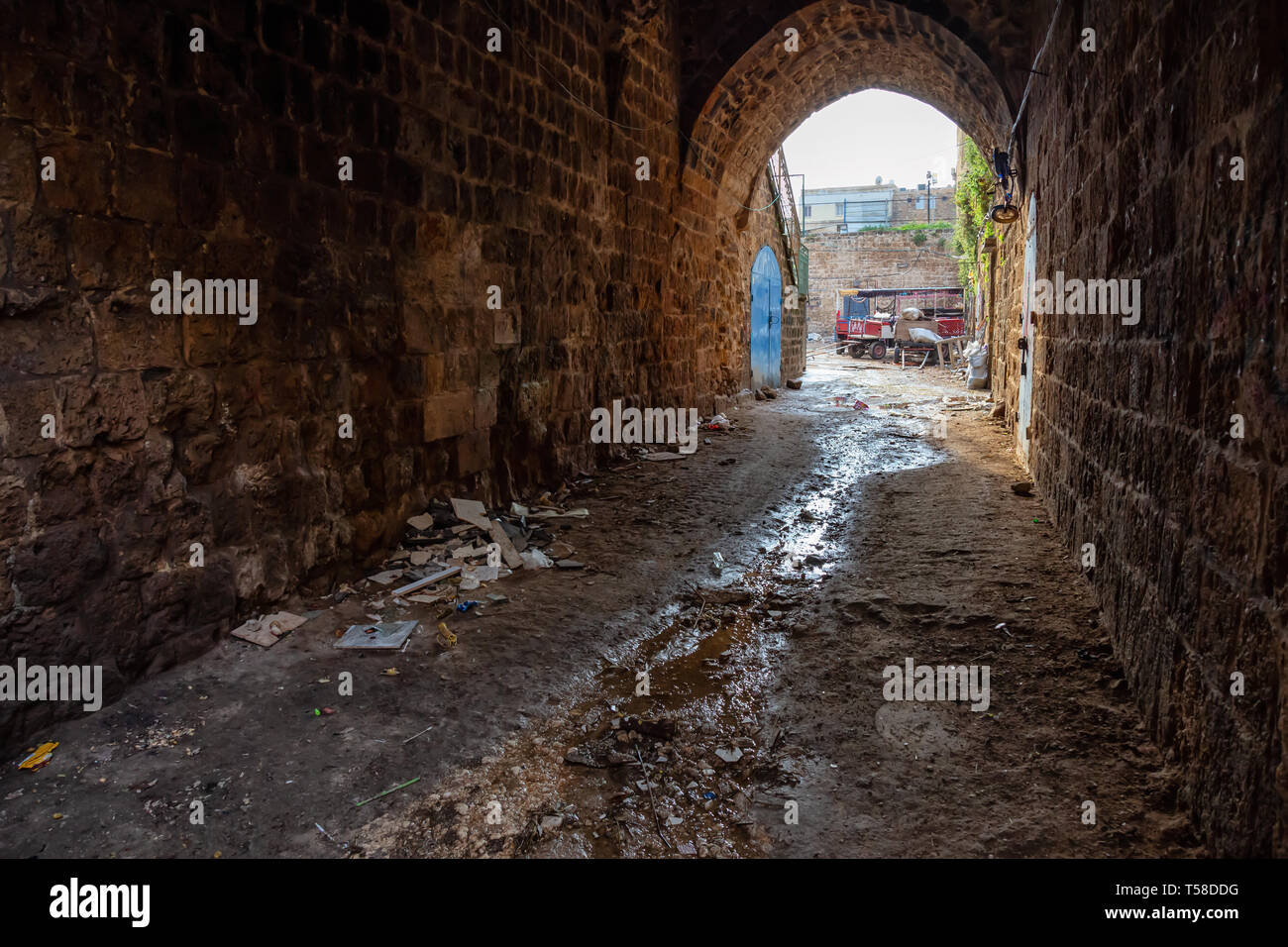 Narrow street in akko acre hi-res stock photography and images - Alamy