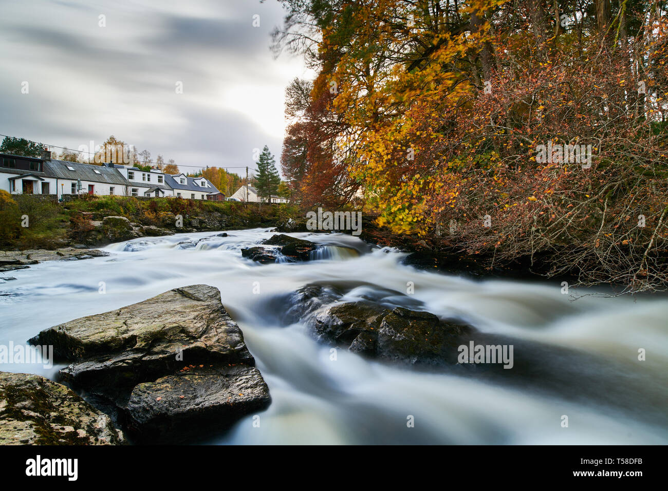 The Falls of Dochart in the town of Killin, Scotland Stock Photo - Alamy