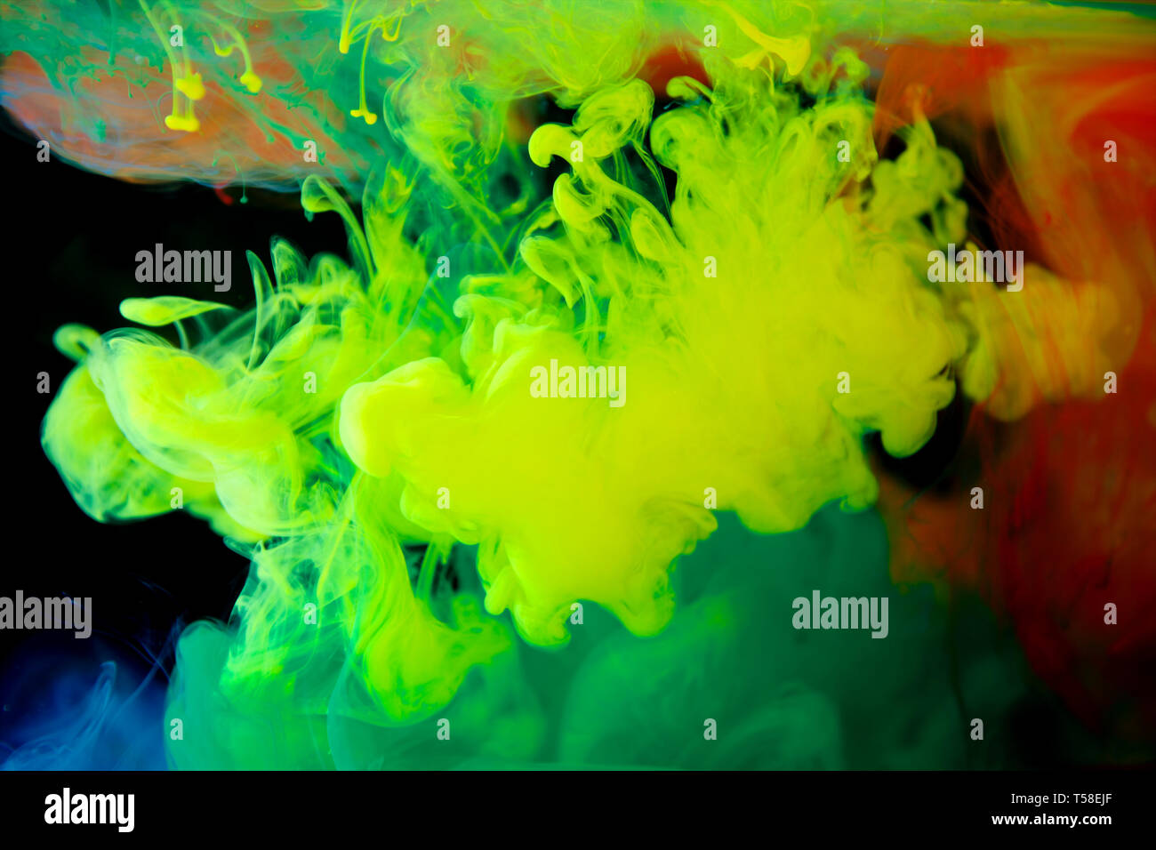 inks in water, color abstraction Stock Photo - Alamy
