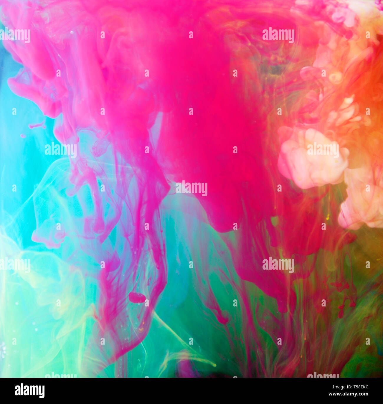 inks in water, color abstraction Stock Photo - Alamy