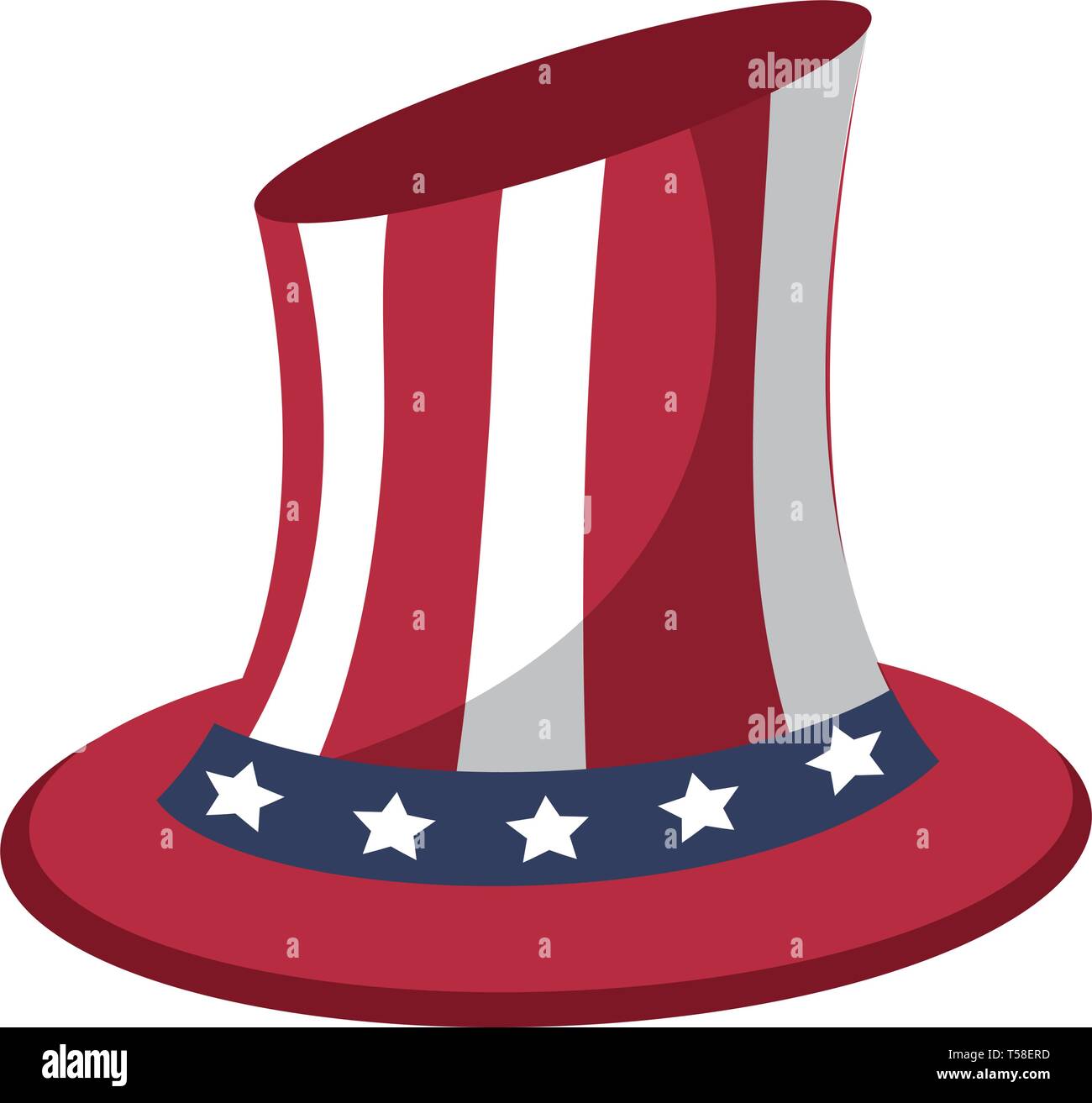 Uncle sam united states hat patriotic isolated Stock Vector Image & Art ...
