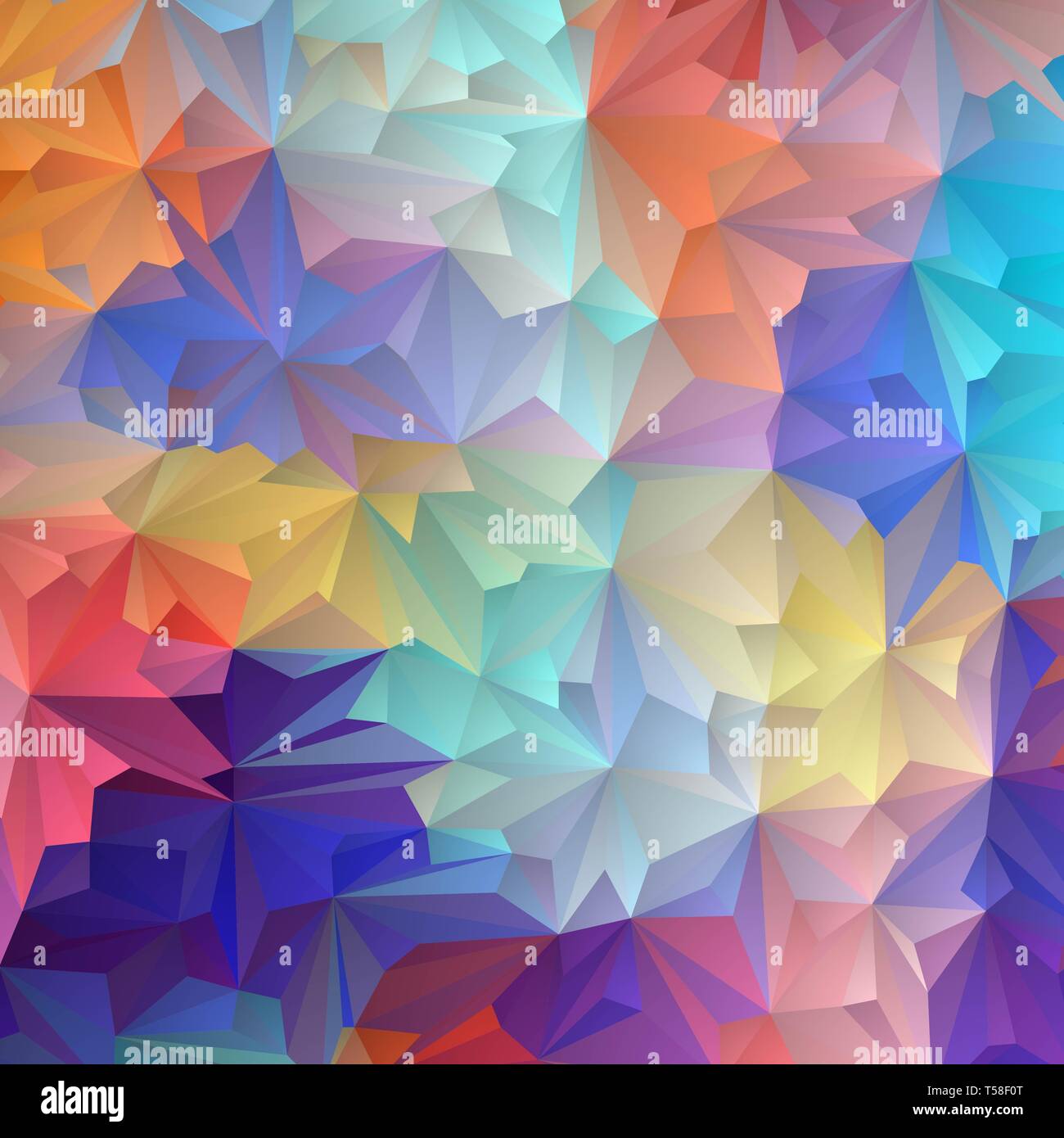 color abstract background. triangular design. polygonal style. vector ...