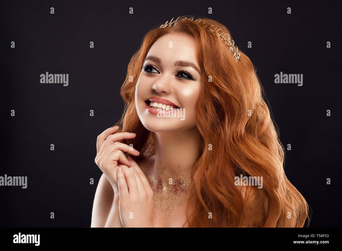 Beauty queen smiling hi-res stock photography and images - Alamy