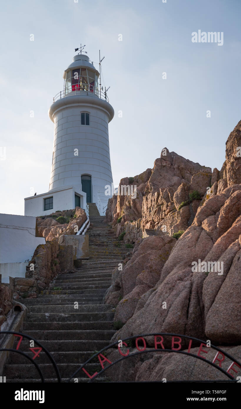 Corbiere Lighthouse, Jersey, Channel Islands Stock Photo - Alamy
