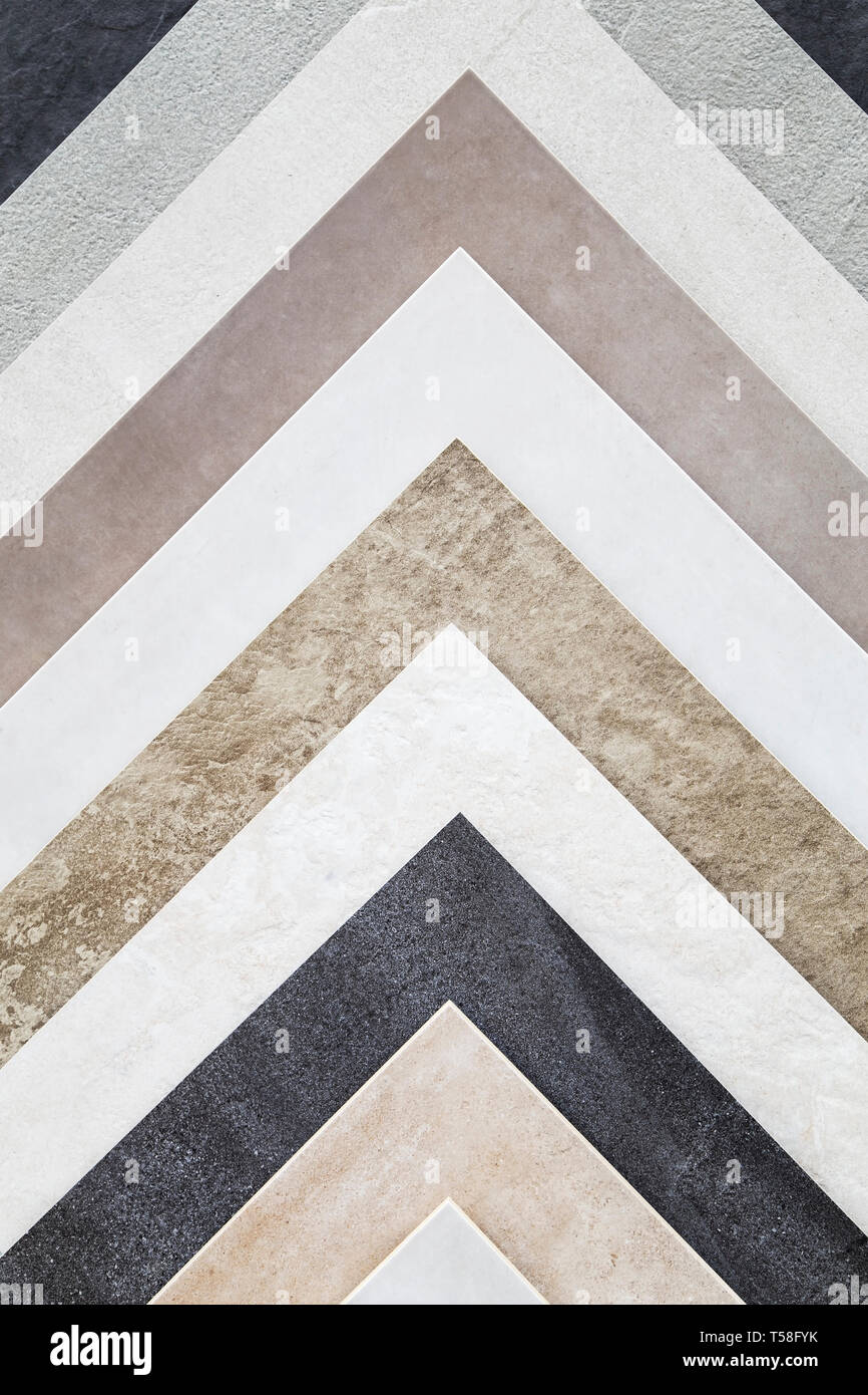 Various ceramic tiles close up as background Stock Photo - Alamy