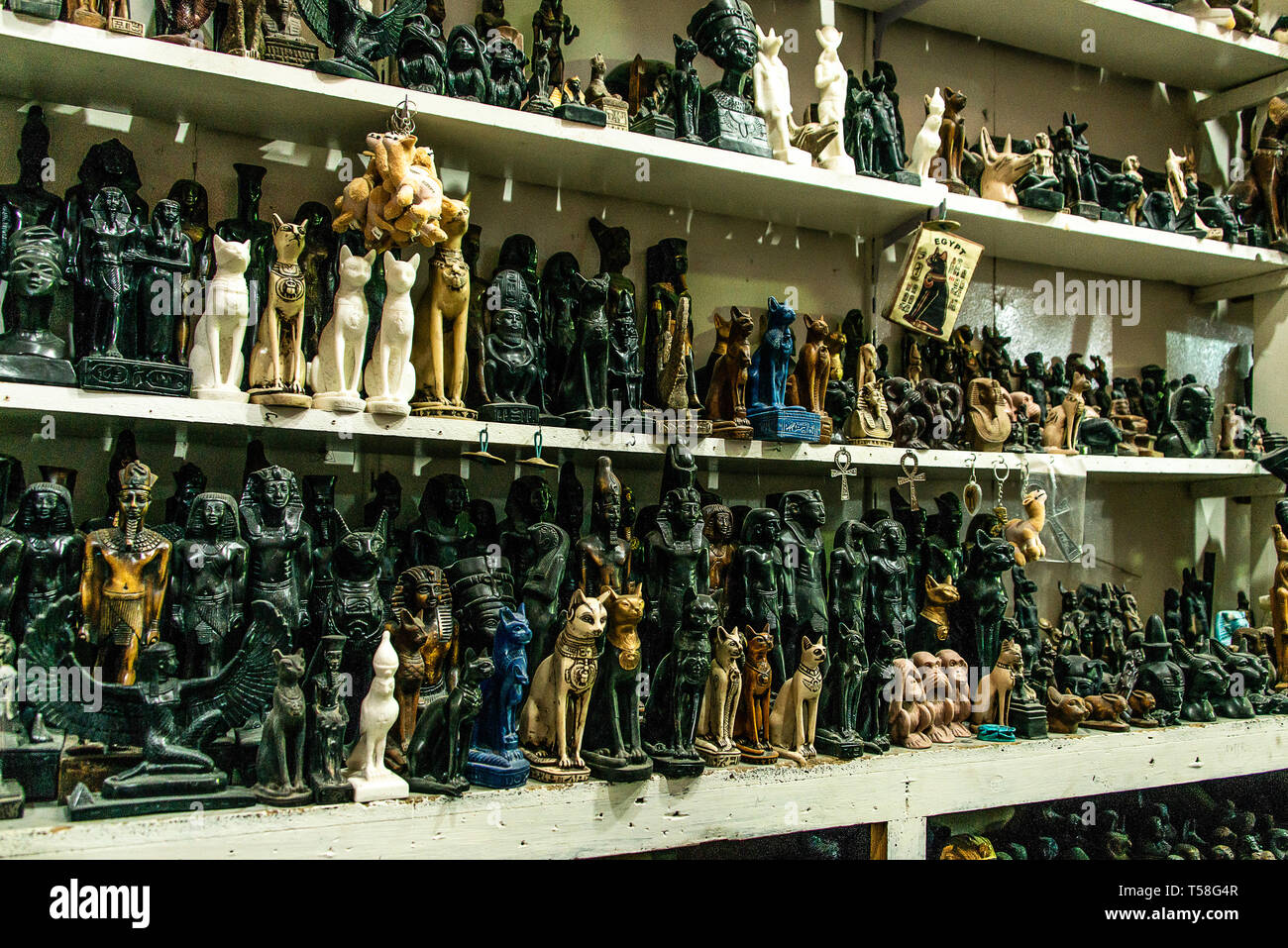 Aswan Egypt Figures and sculptures of Egyptian God Souvenir or gift ...