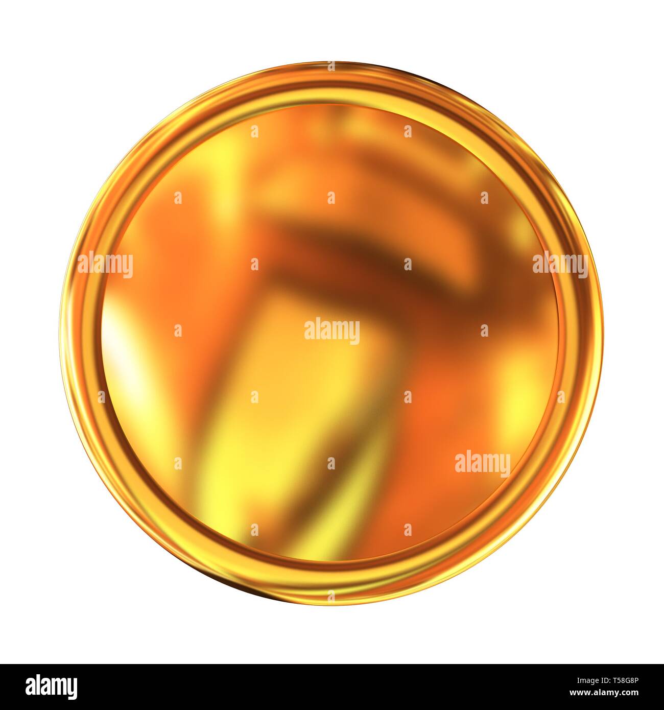 Golden Web button isolated on white background Stock Photo - Alamy