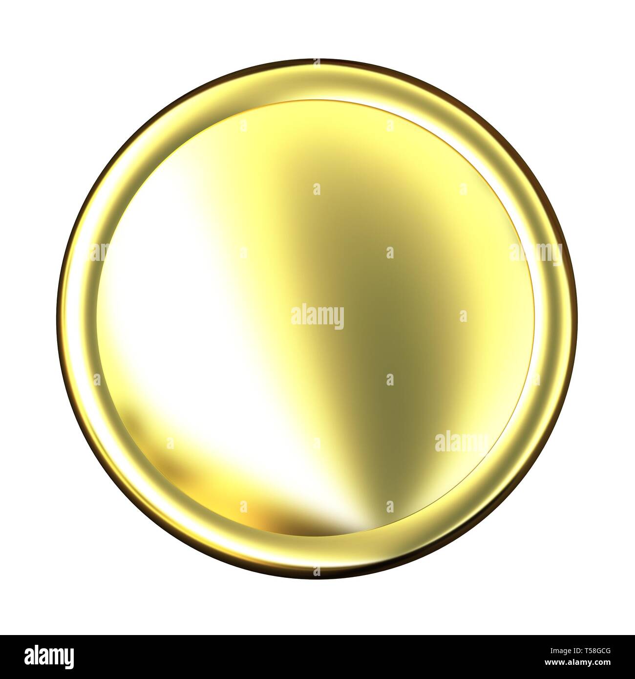 Golden Web button isolated on white background Stock Photo - Alamy