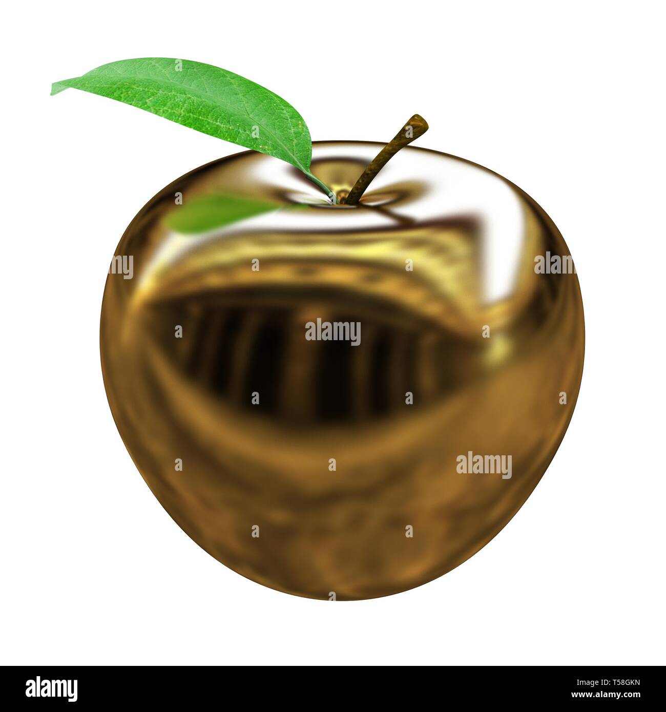 Gold apple fruit treasure hi-res stock photography and images - Alamy