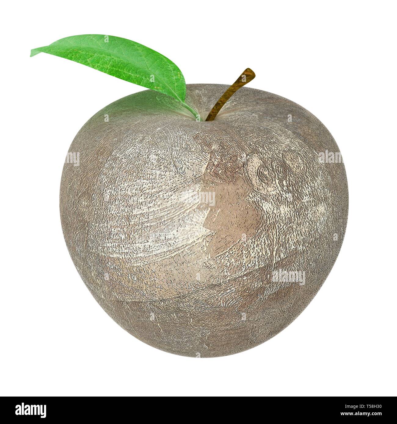 apple made of stone Stock Photo - Alamy