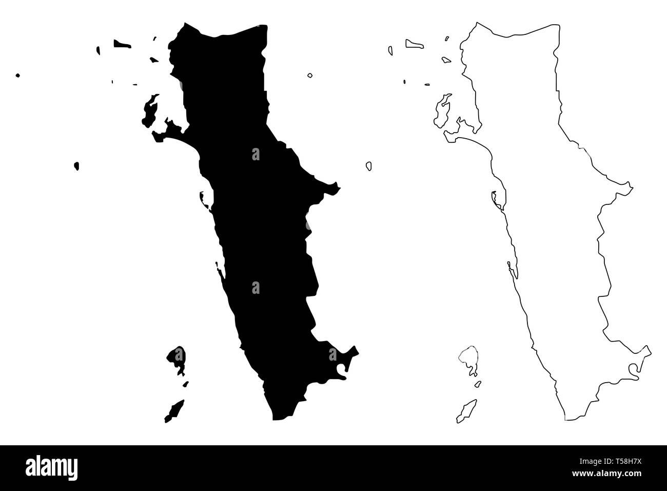 Al Hudaydah Governorate (Governorates of Yemen, Republic of Yemen) map ...