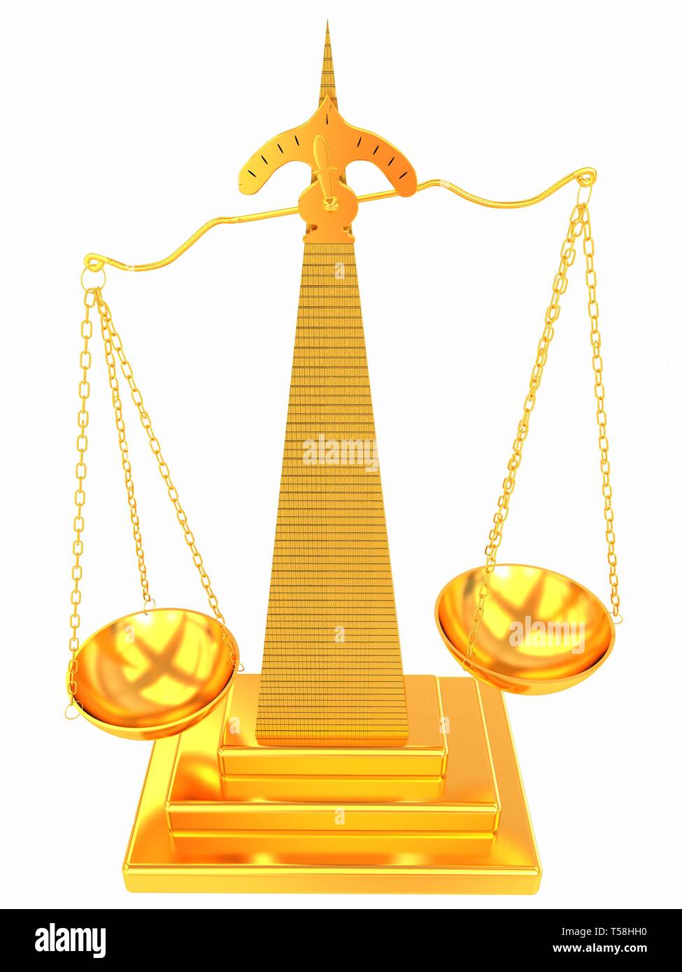 Gold scales of justice Stock Photo - Alamy