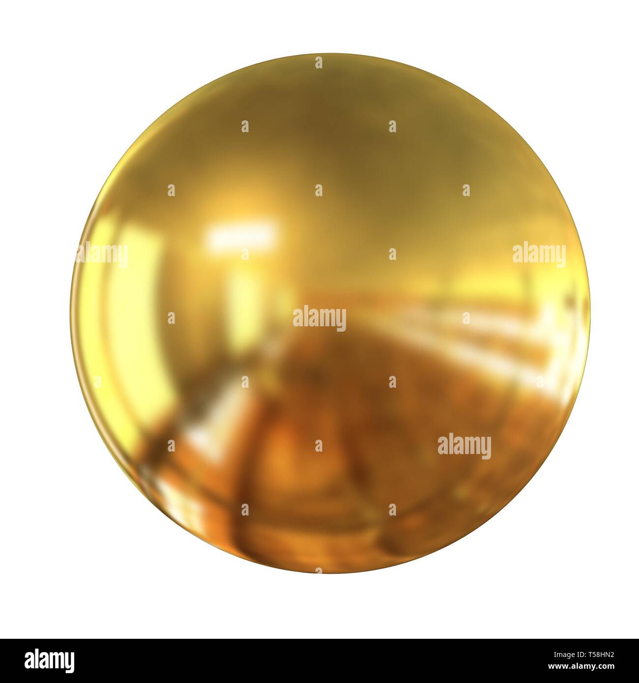 Gold Ball 3d render Stock Photo - Alamy