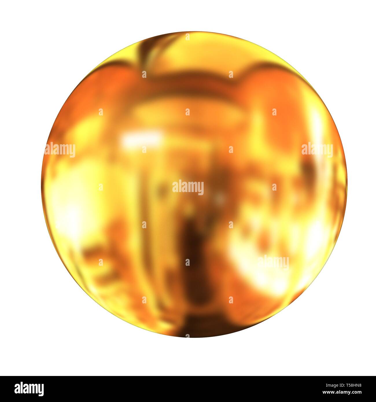 Gold Ball 3d render Stock Photo - Alamy