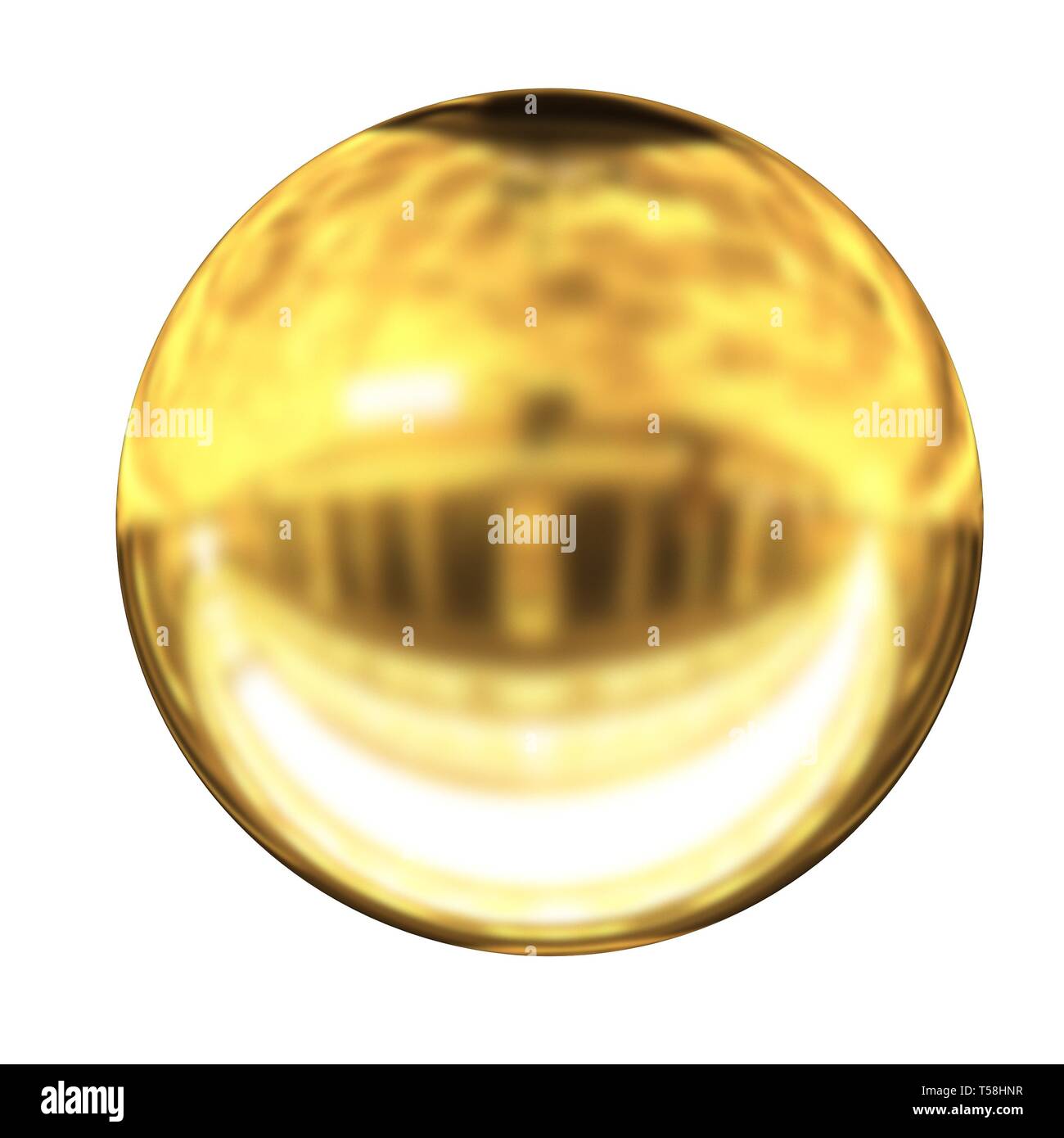 Gold Ball 3d render Stock Photo - Alamy