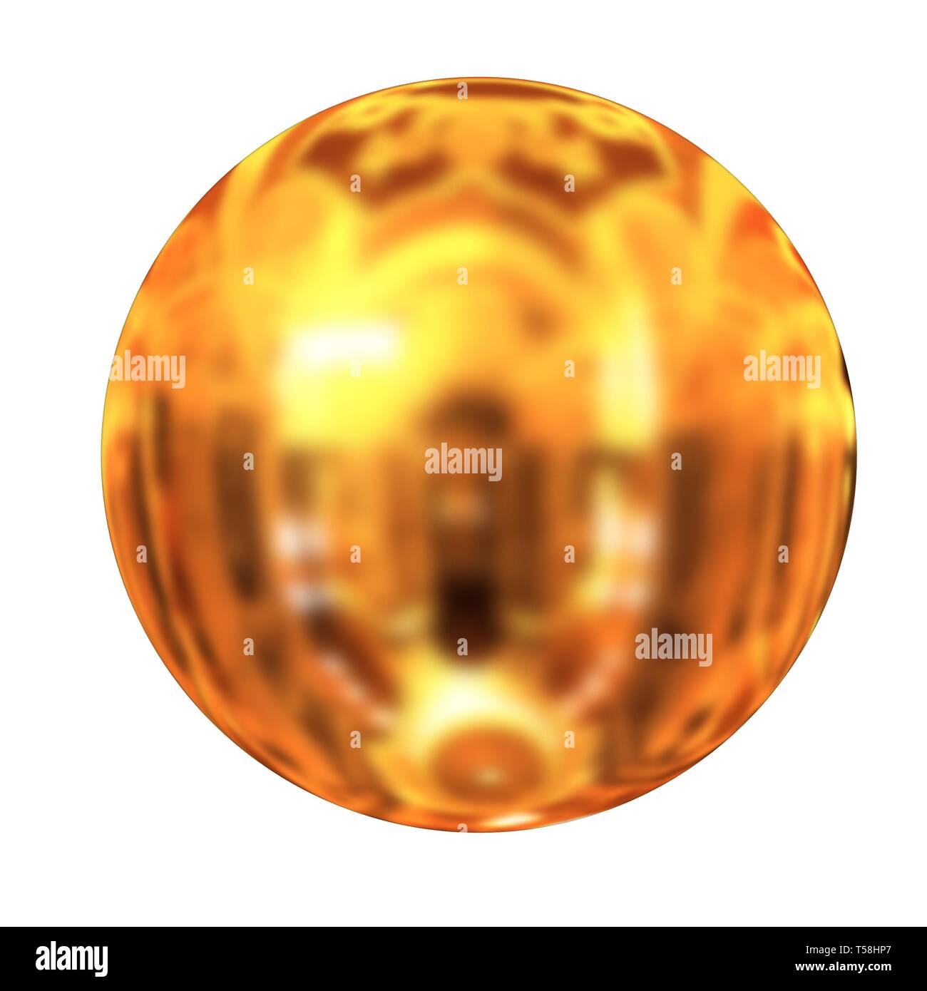Gold Ball 3d render Stock Photo - Alamy