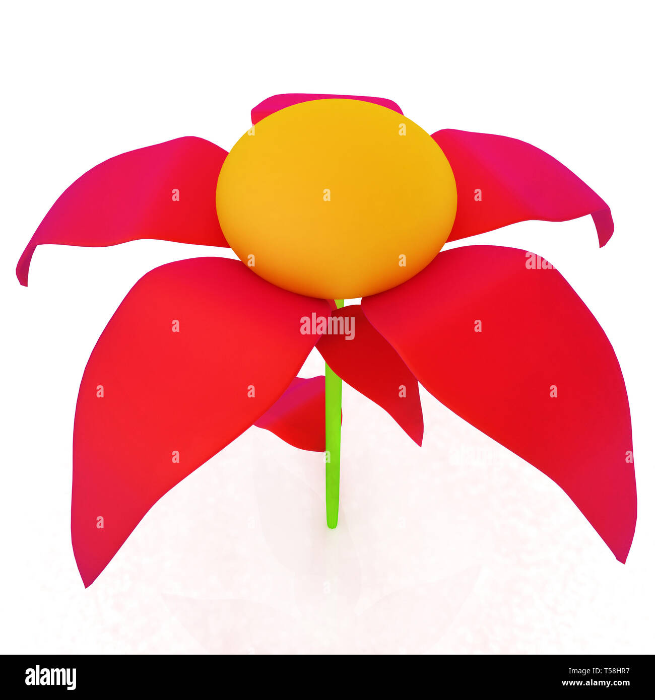 Flower icon 3d Stock Photo - Alamy