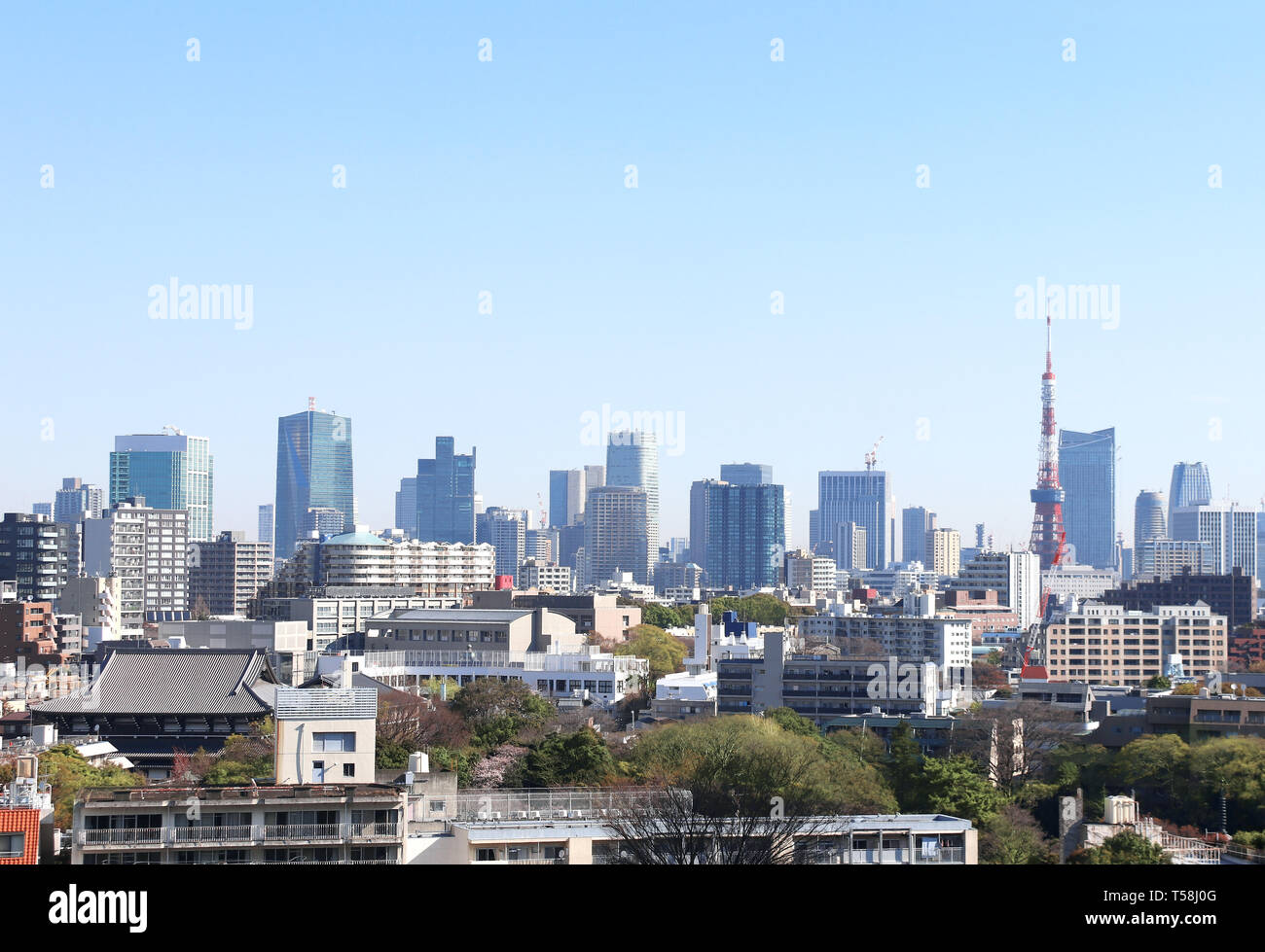 Aerial view on Tokyo, Japan Stock Photo - Alamy