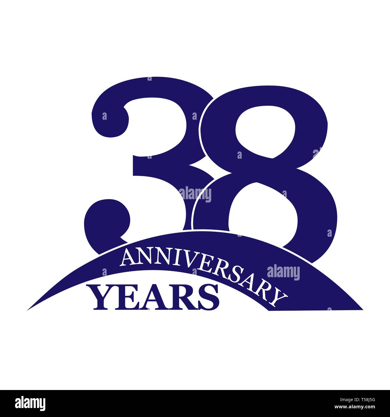 Anniversary 38 years, birthday greetings, happy birthday or wedding ...