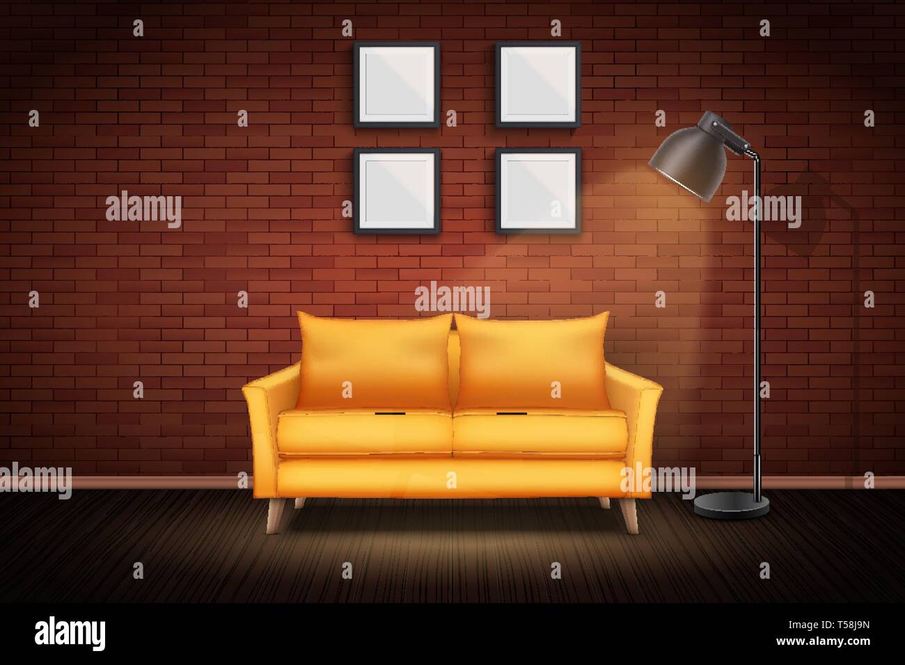 Paint home living room Stock Vector Images - Alamy