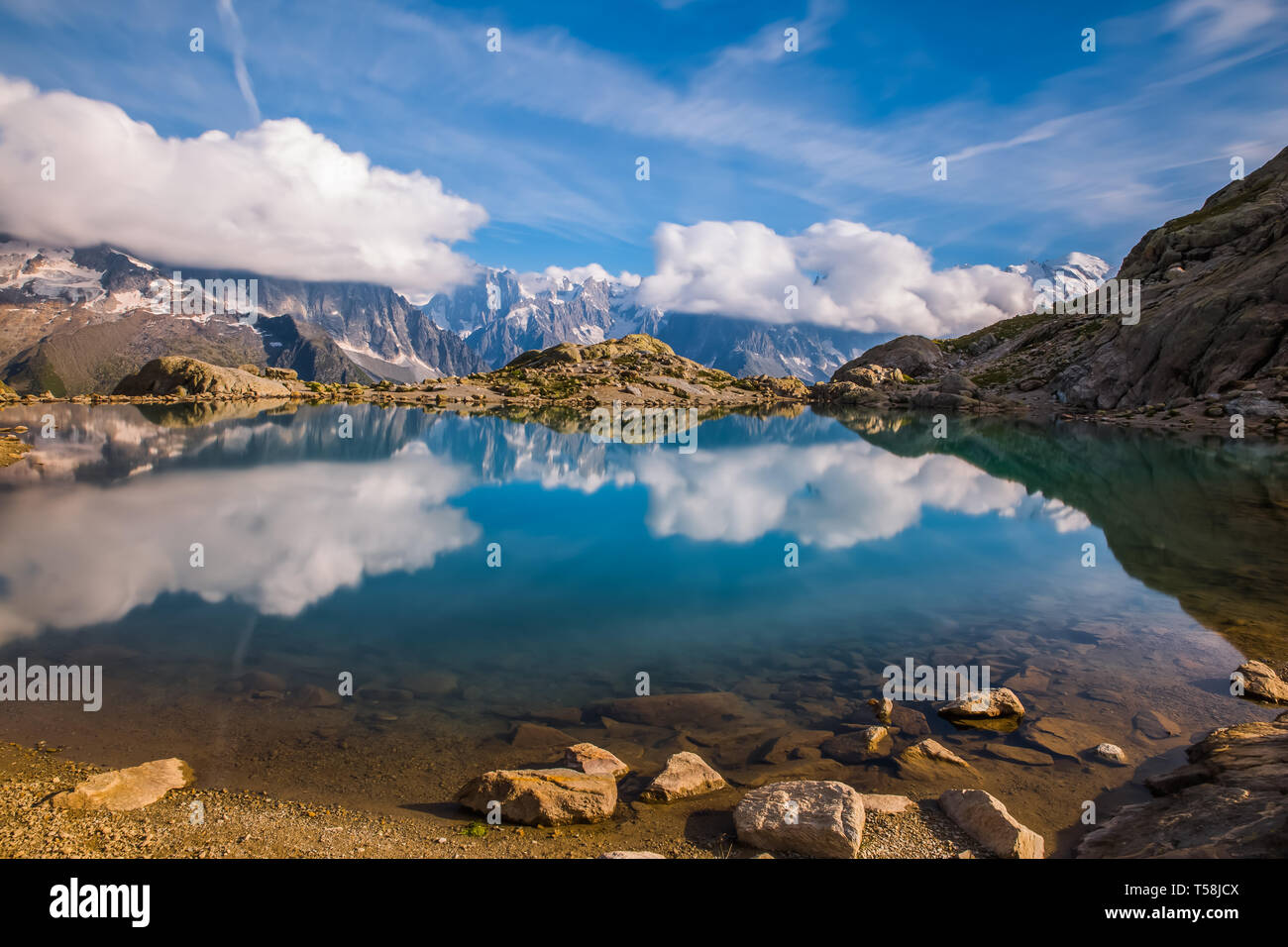 Mont blanc range spring hi-res stock photography and images - Alamy