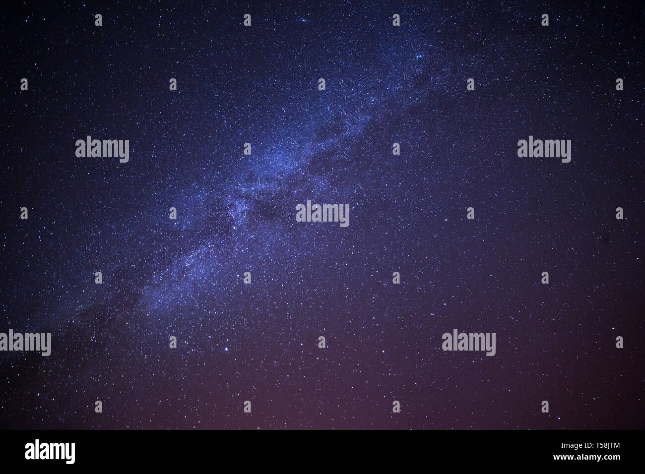 Milky Way and Starry Night Sky before Dawn Stock Photo - Alamy