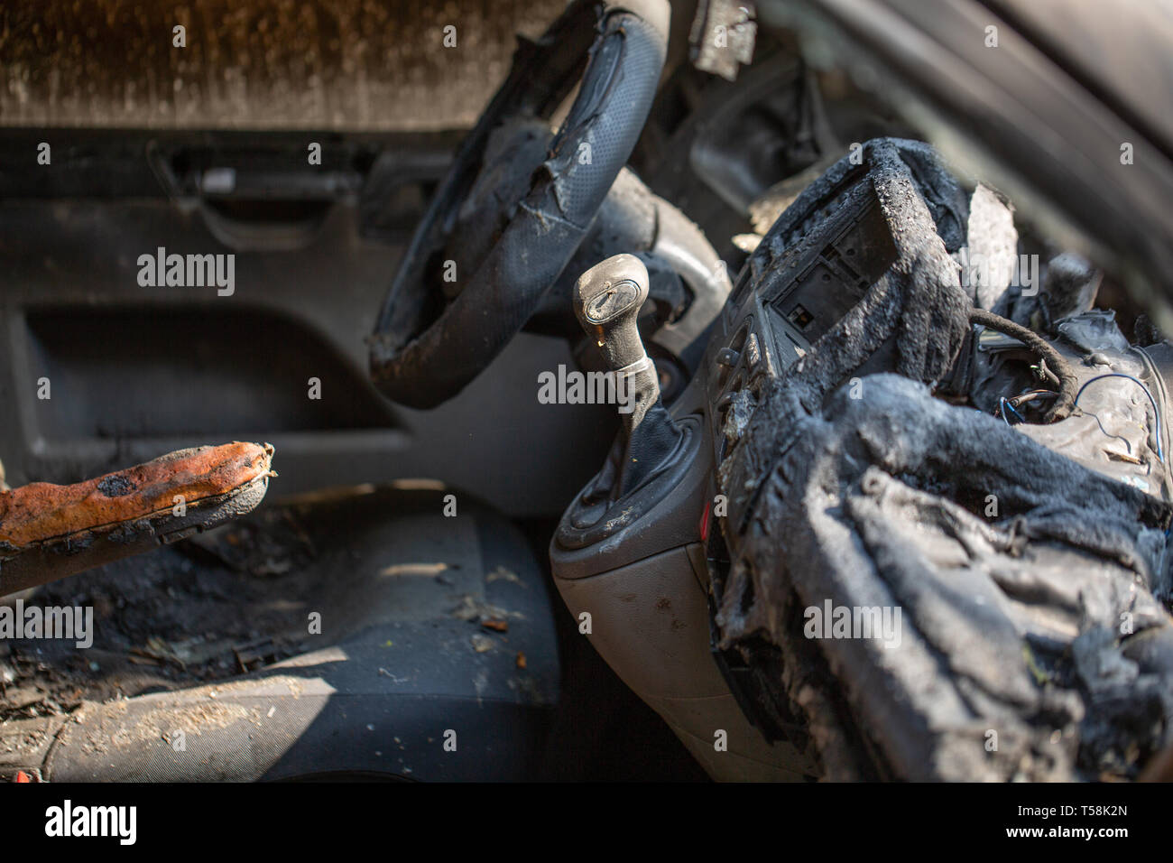 Interior abandoned car scrap hi-res stock photography and images - Alamy